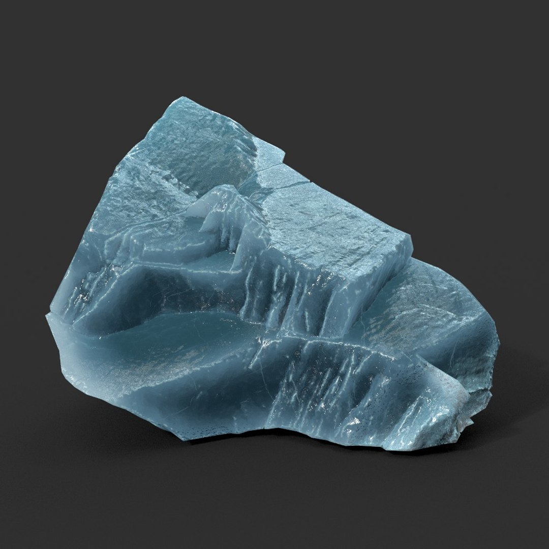 3D Model 12 Low Poly PBR Ice Block - TurboSquid 2163097