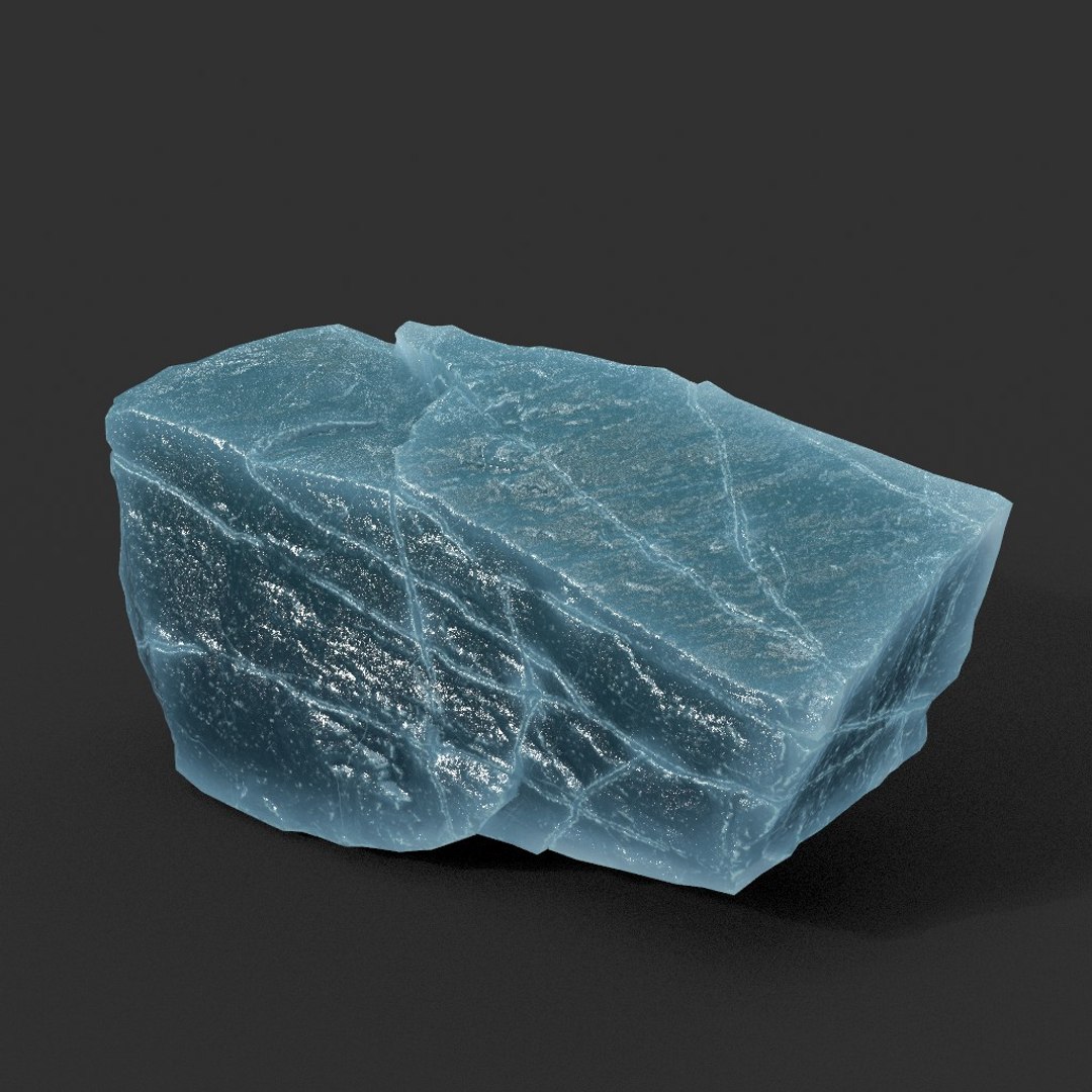 3D Model 12 Low Poly PBR Ice Block - TurboSquid 2163097