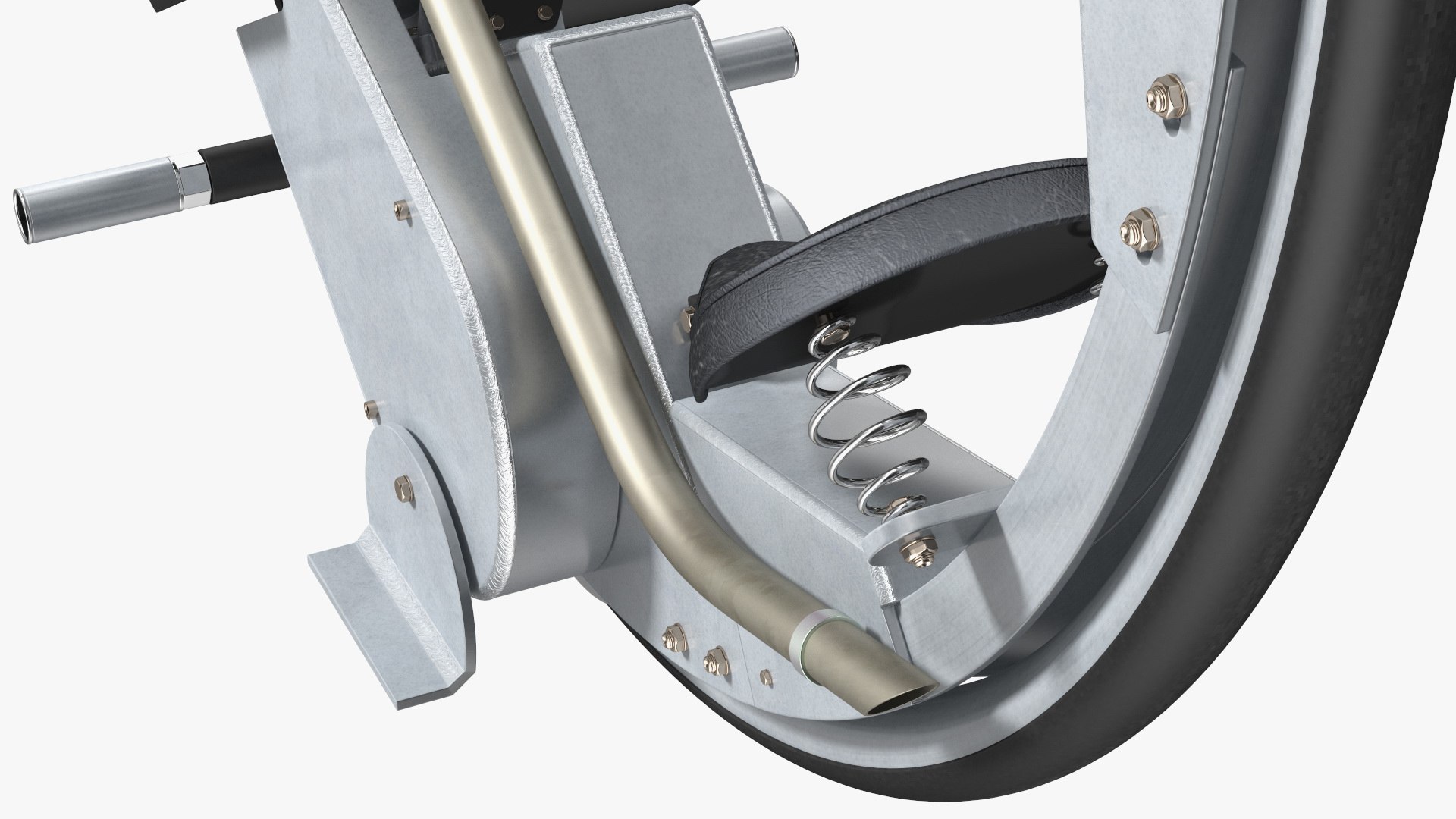 3D Monowheel Motorcycle White - TurboSquid 1848936