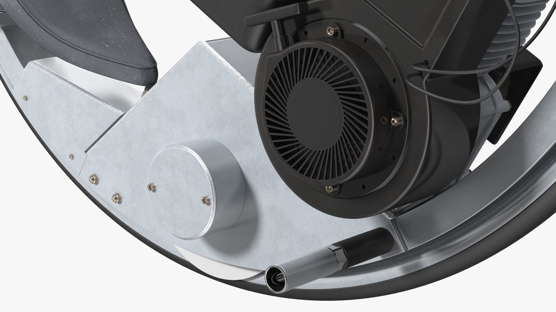 3D Monowheel Motorcycle White - TurboSquid 1848936