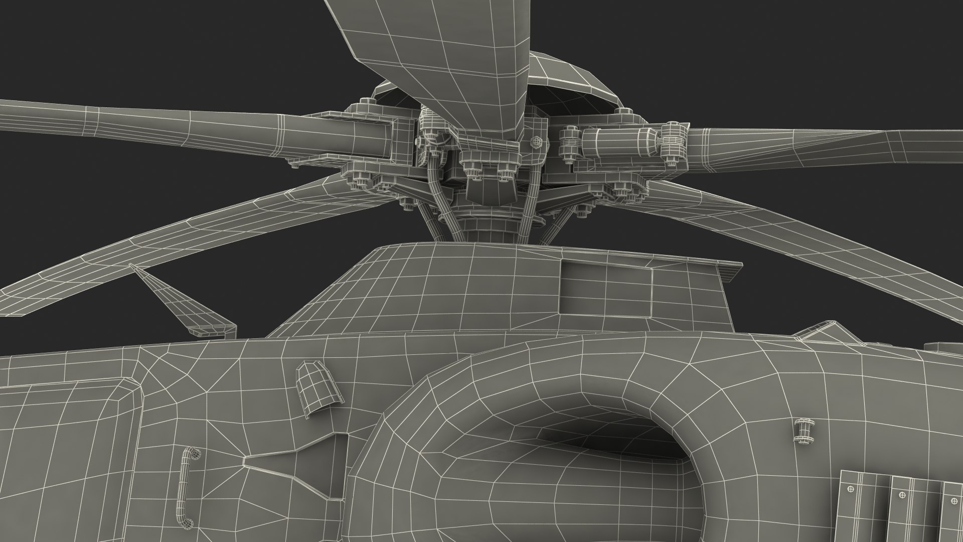 Combat Gray Helicopter Rigged model - TurboSquid 2136144
