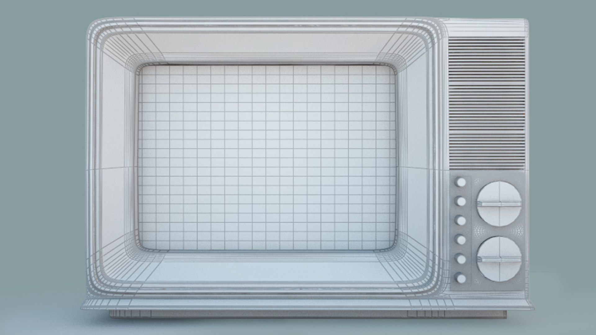 Old Tv 3d Model