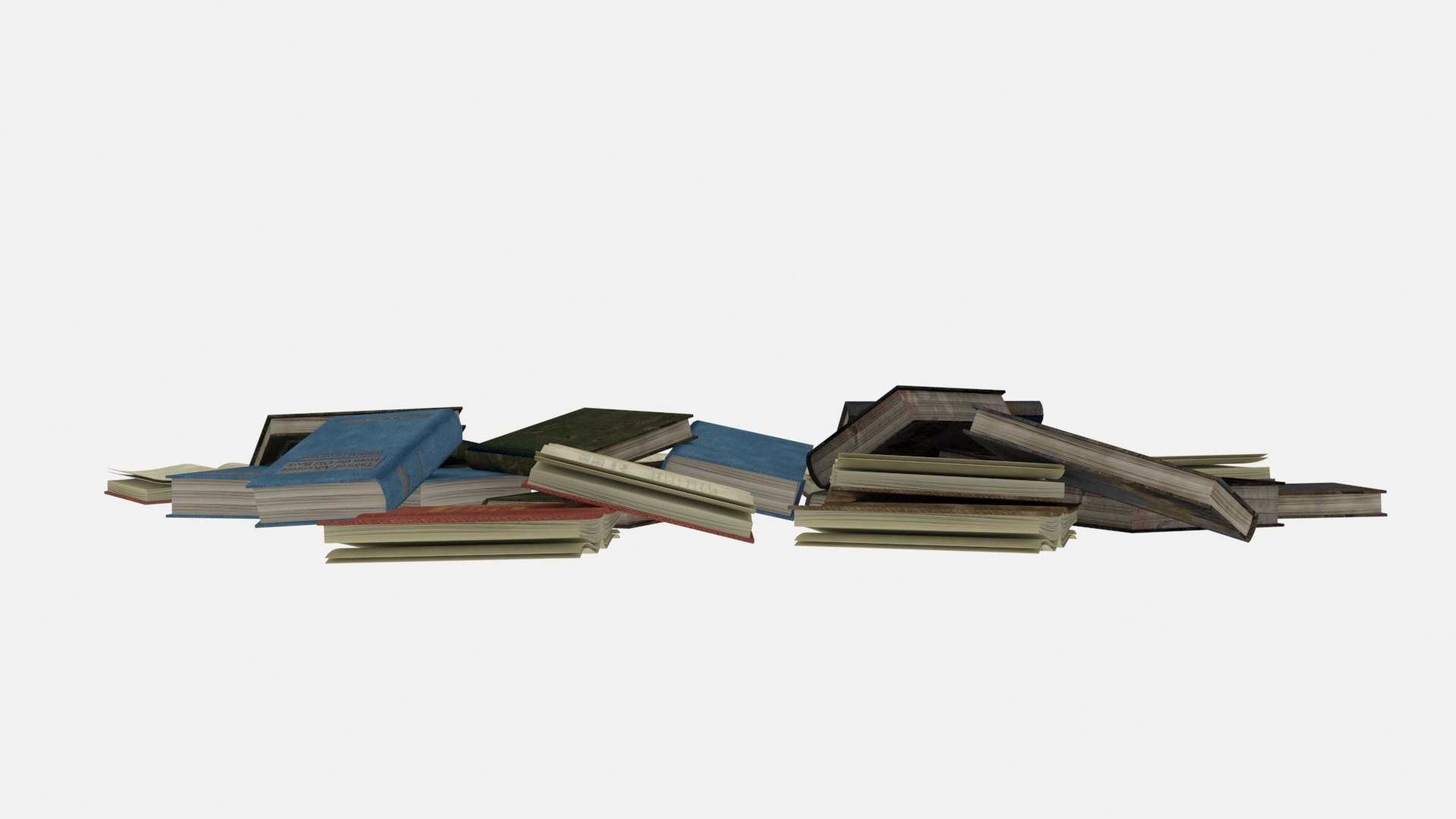 3D Old Book Pile Small model - TurboSquid 2054129