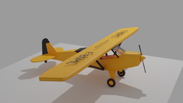 Piper cub airplane 3D 모델 - TurboSquid 2030399