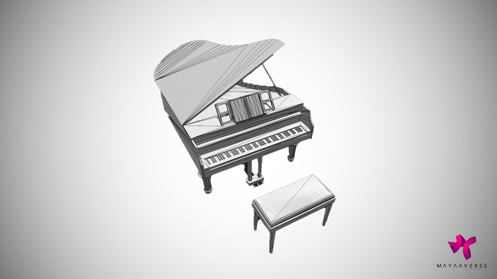 Piano 3D Model - TurboSquid 2382409