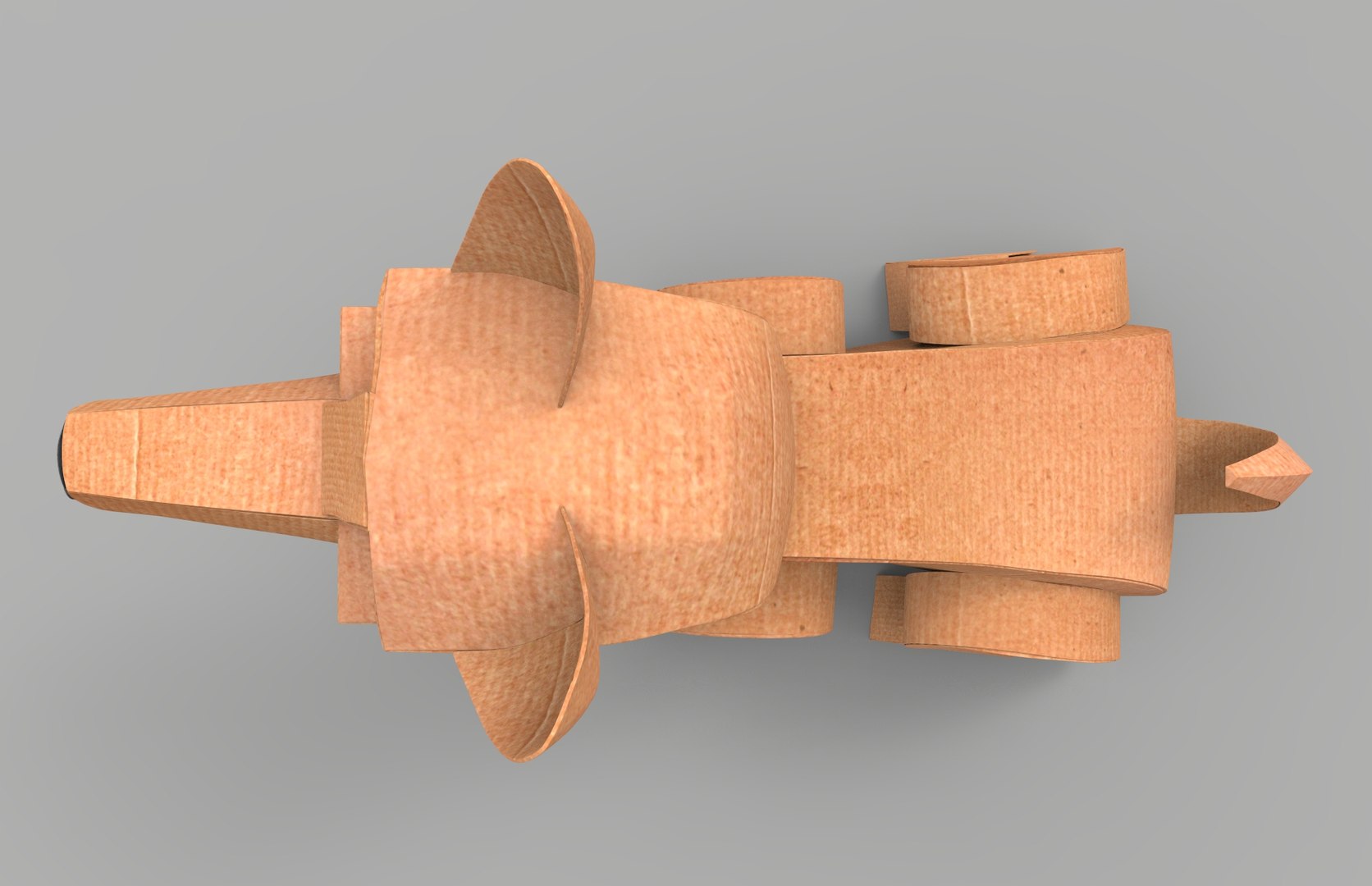 3d Dog Cardboard Model