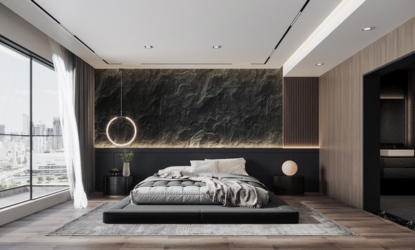 modelo 3d Modern bedroom - TurboSquid 2030789