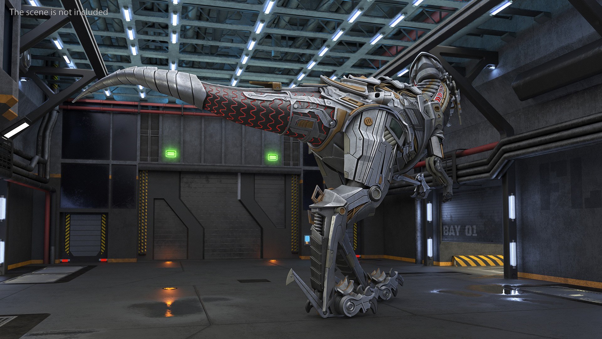 T-Rex Robot Walking Pose Model - TurboSquid 2236780