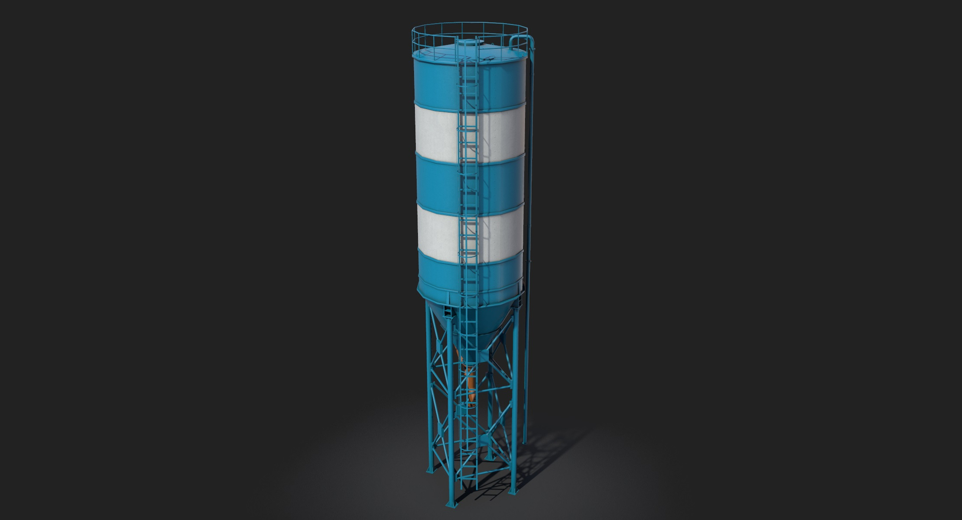 3D cement silo contains model - TurboSquid 1435701