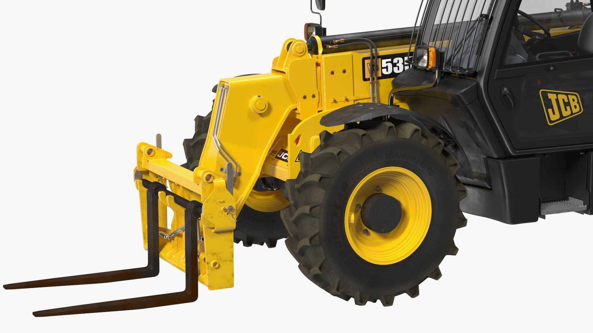 Telehandler JCB 535 Rigged 3D model - TurboSquid 2152678