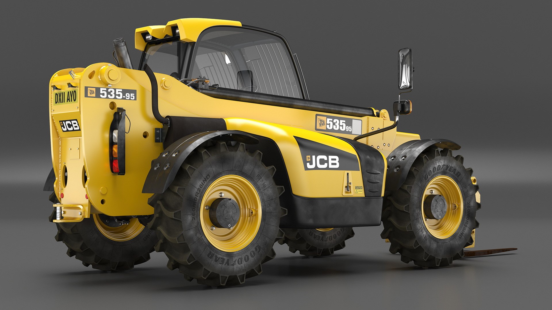 Telehandler JCB 535 Rigged 3D model - TurboSquid 2152678