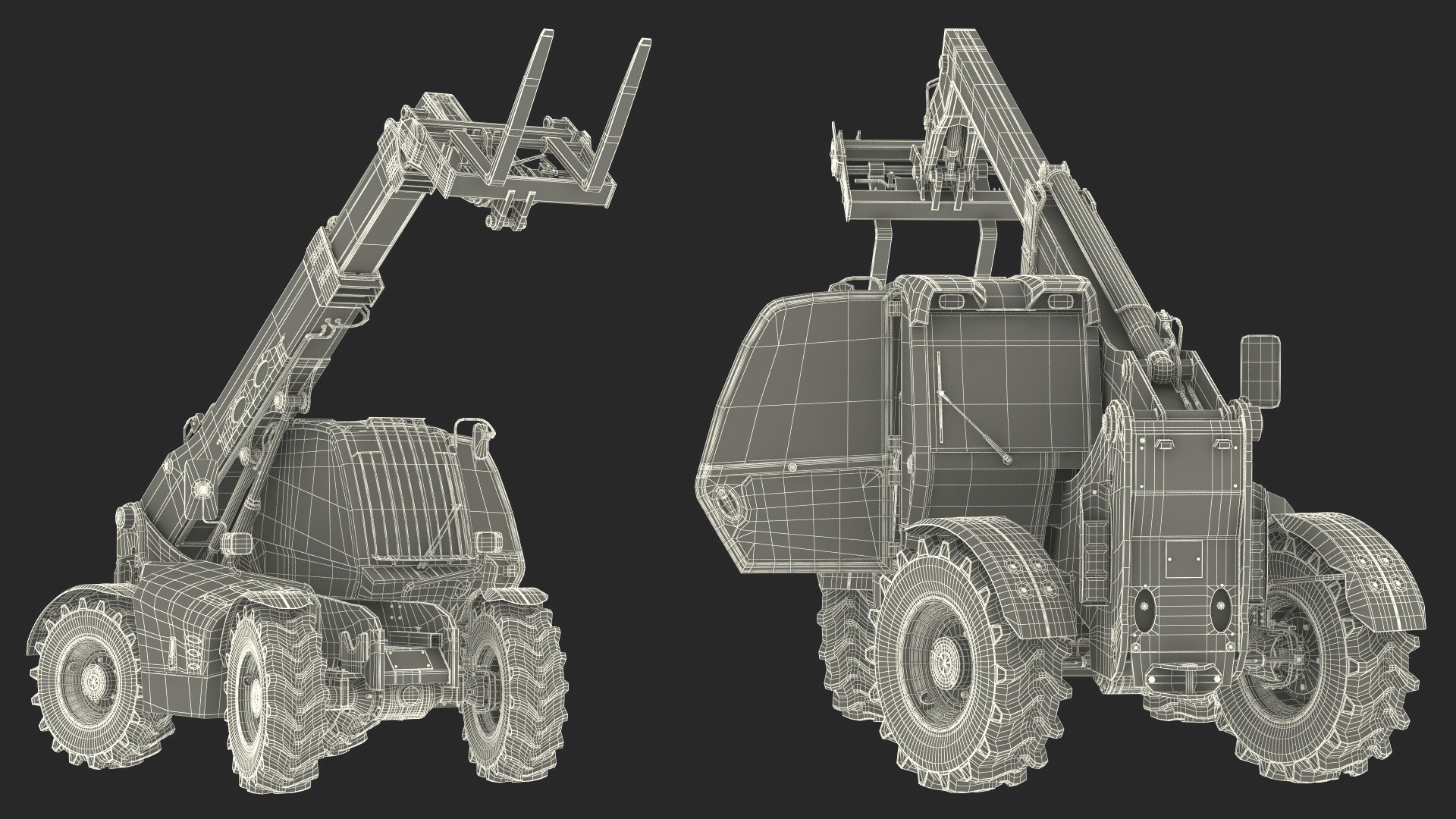 Telehandler JCB 535 Rigged 3D model - TurboSquid 2152678