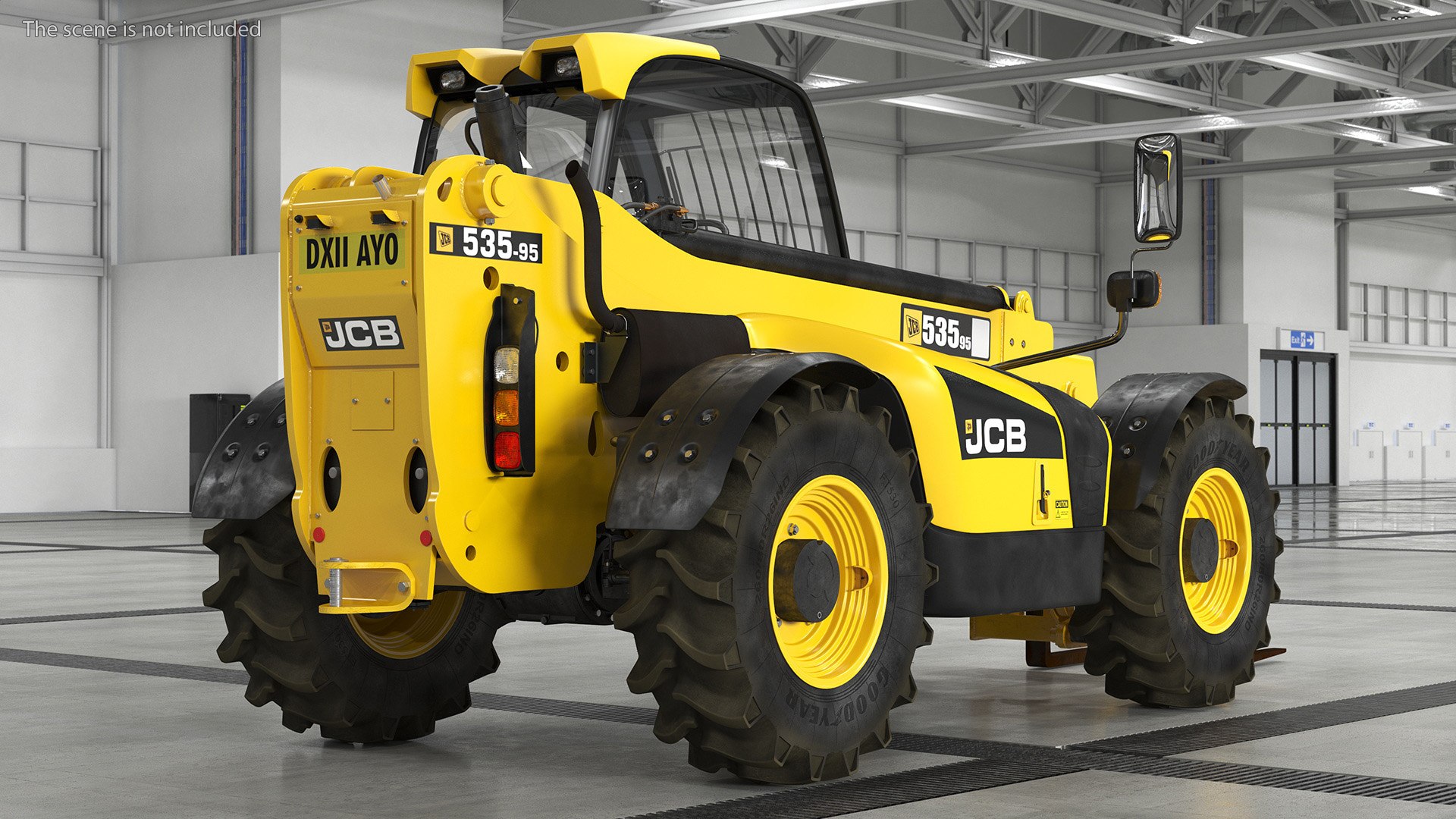 Telehandler JCB 535 Rigged 3D model - TurboSquid 2152678