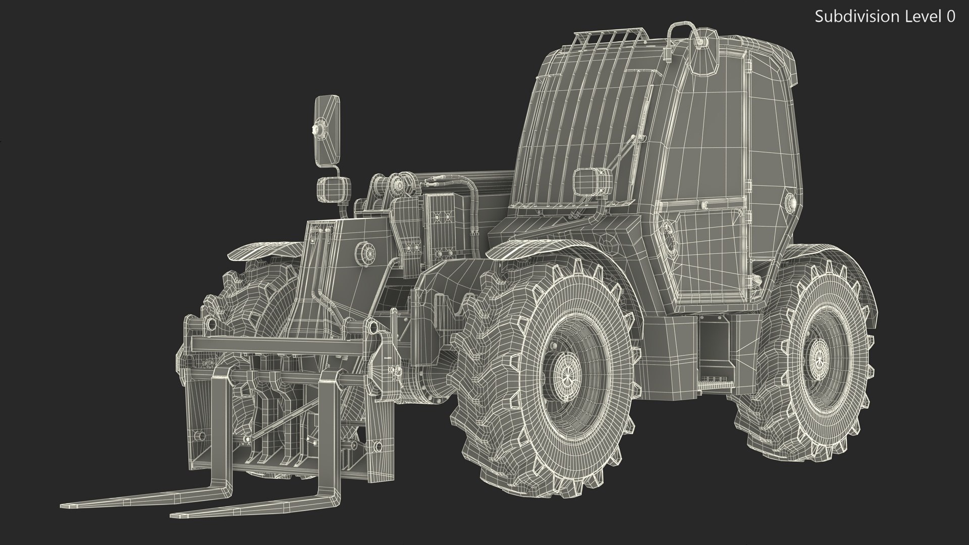 Telehandler JCB 535 Rigged 3D model - TurboSquid 2152678