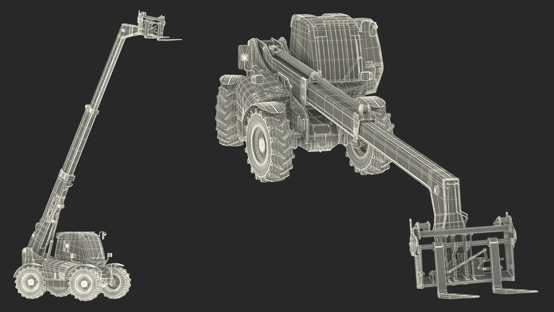 Telehandler JCB 535 Rigged 3D model - TurboSquid 2152678