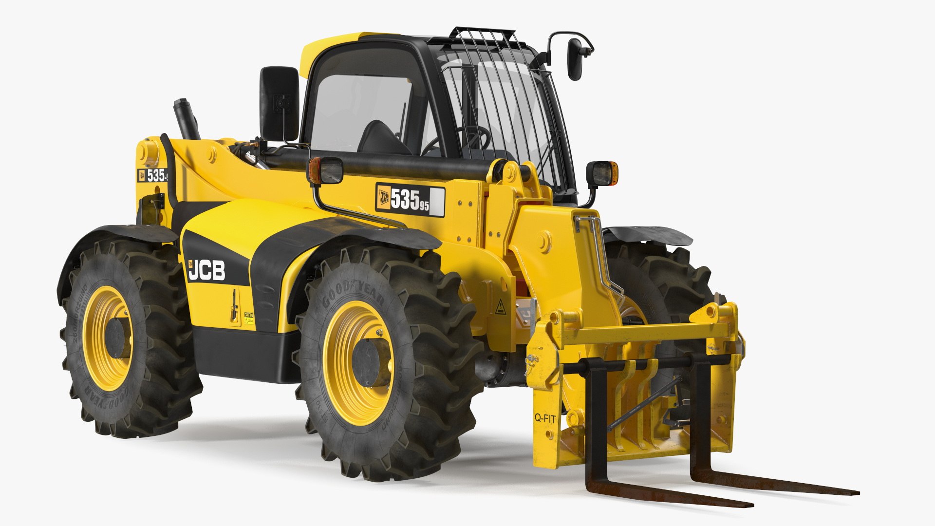 Telehandler JCB 535 Rigged 3D model - TurboSquid 2152678