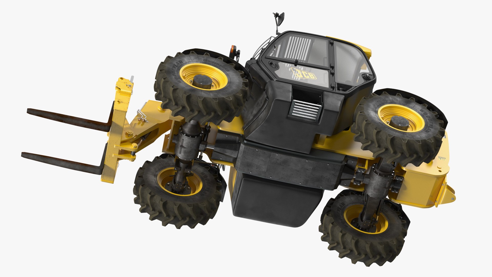 Telehandler JCB 535 Rigged 3D model - TurboSquid 2152678
