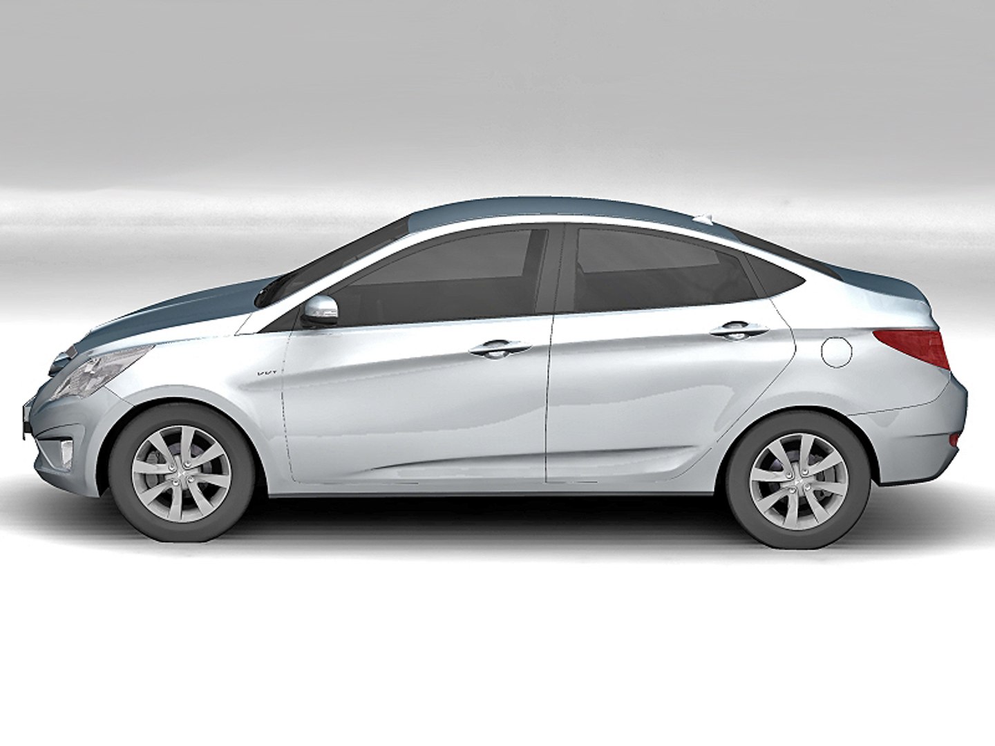 hyundai verna 3d model
