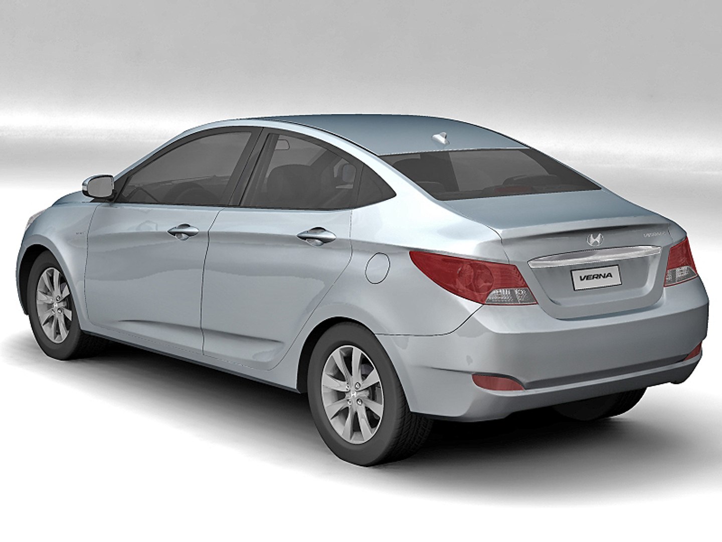 hyundai verna 3d model
