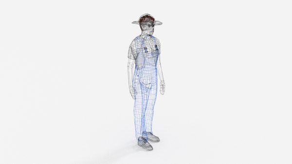 Free worker man 3D model - TurboSquid 1444608