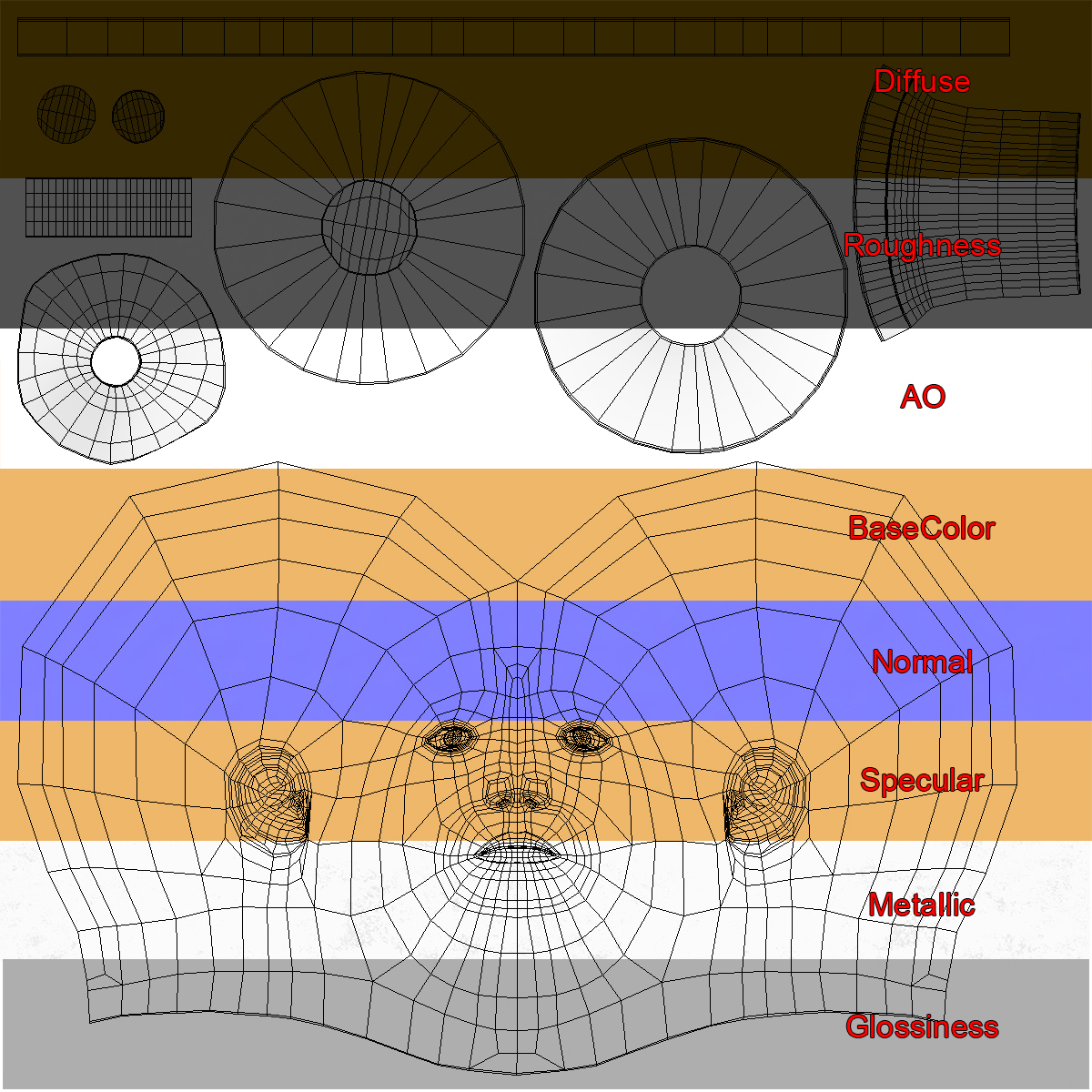 3D golden head statue gold model - TurboSquid 1563896