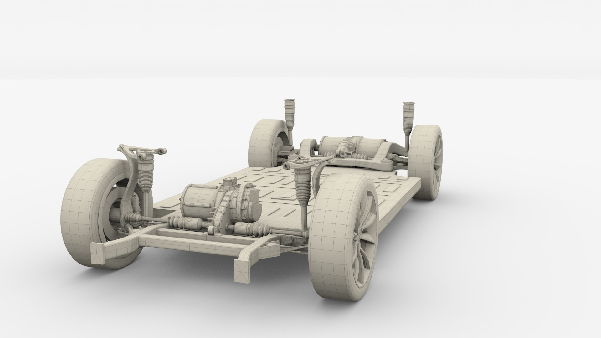 Tesla x chassis 3D model - TurboSquid 1566012