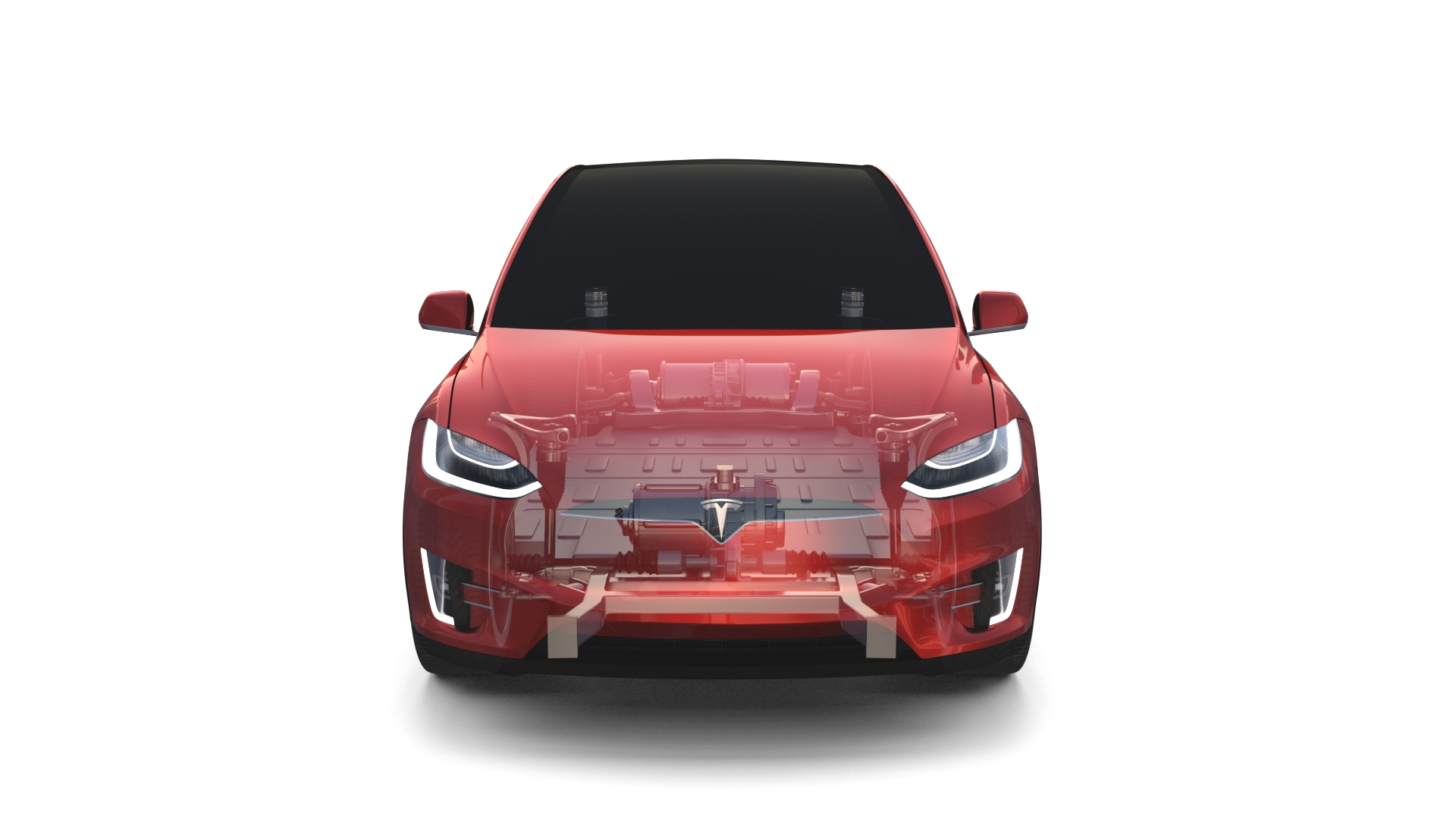 Tesla x chassis 3D model - TurboSquid 1566012