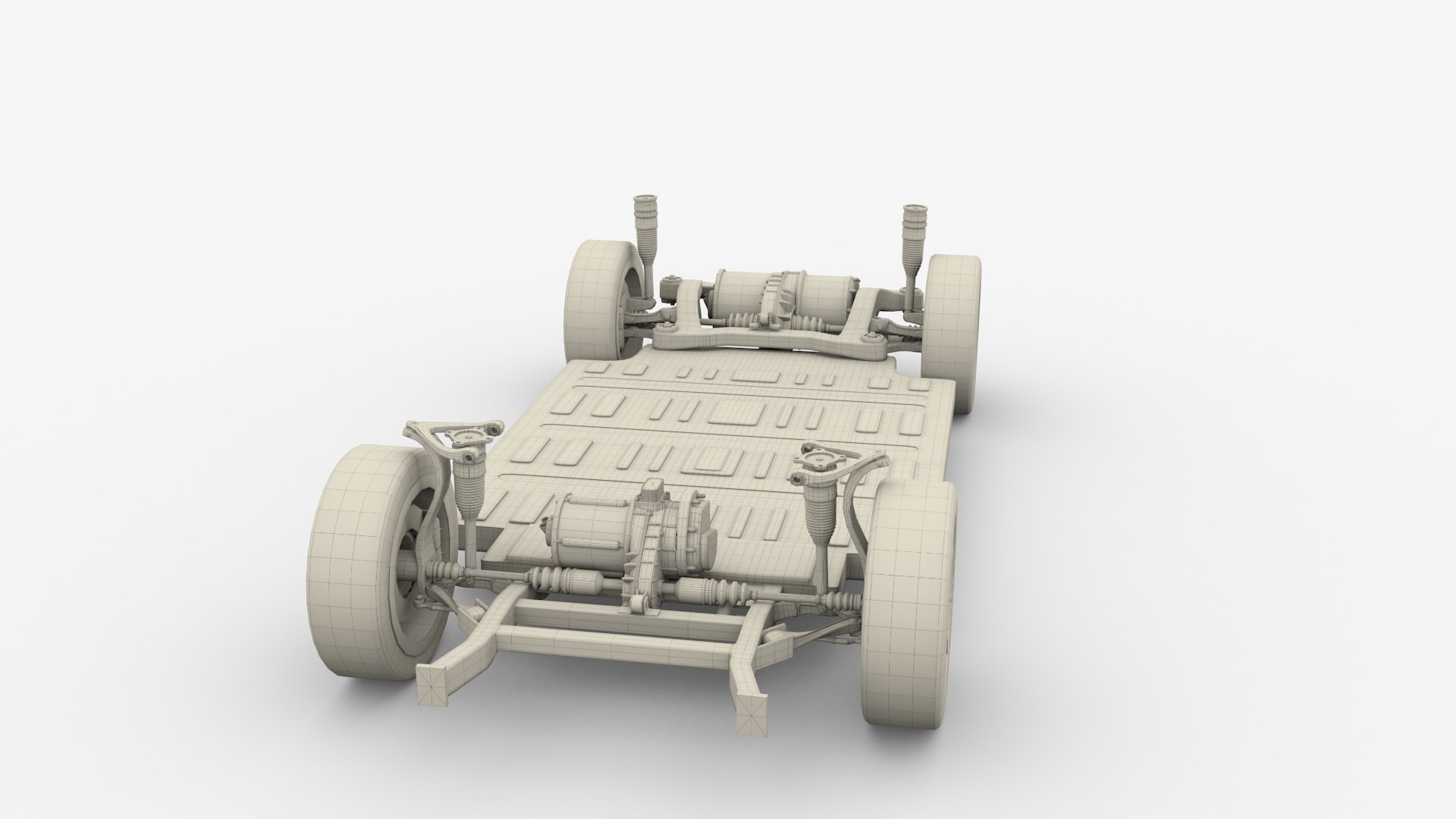 Tesla x chassis 3D model - TurboSquid 1566012