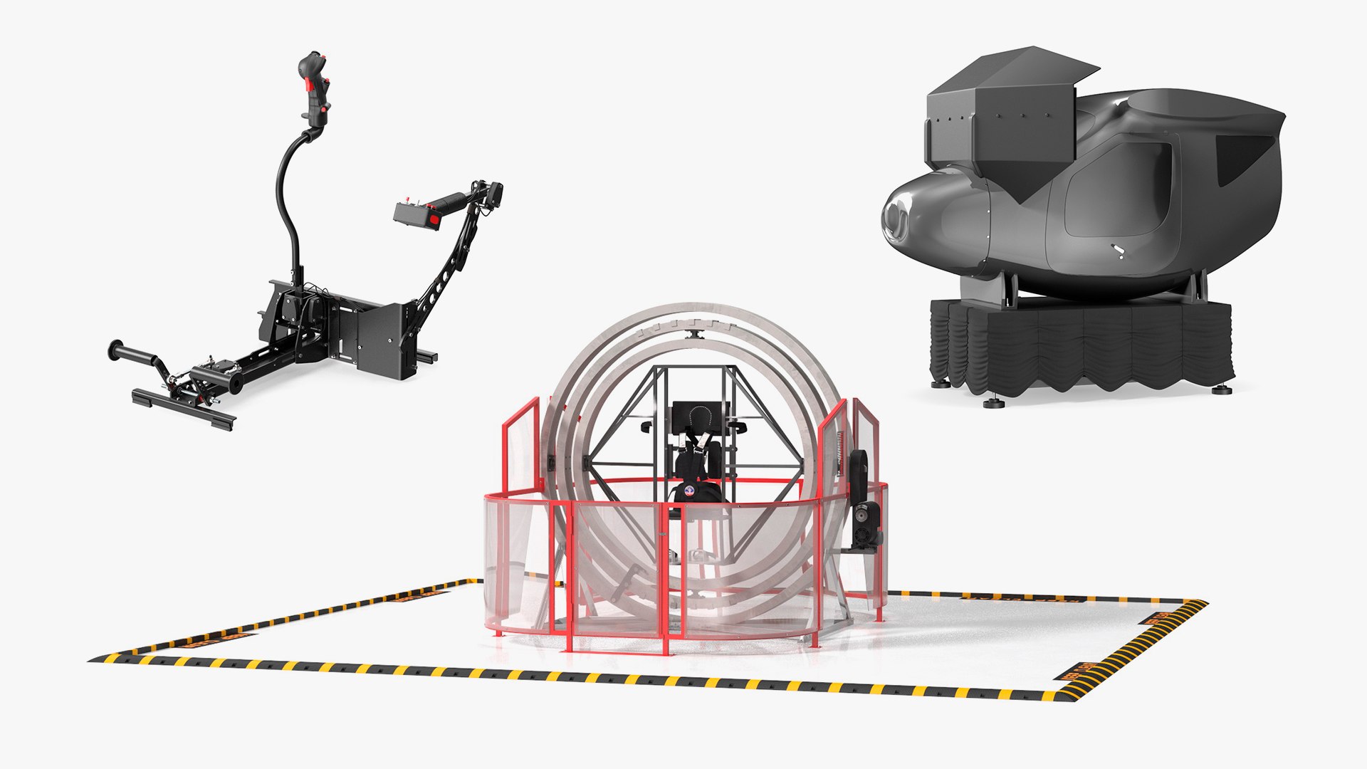 Flight Simulators Collection 3D Model - TurboSquid 2189206