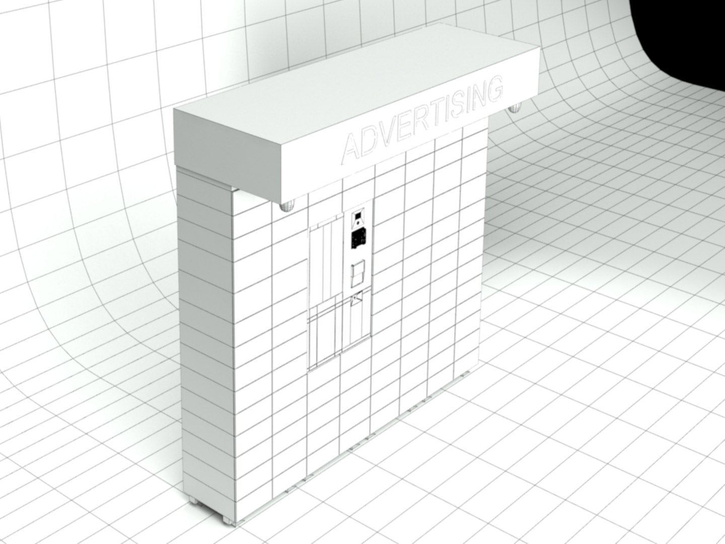 3D Parcel Locker - TurboSquid 2390331