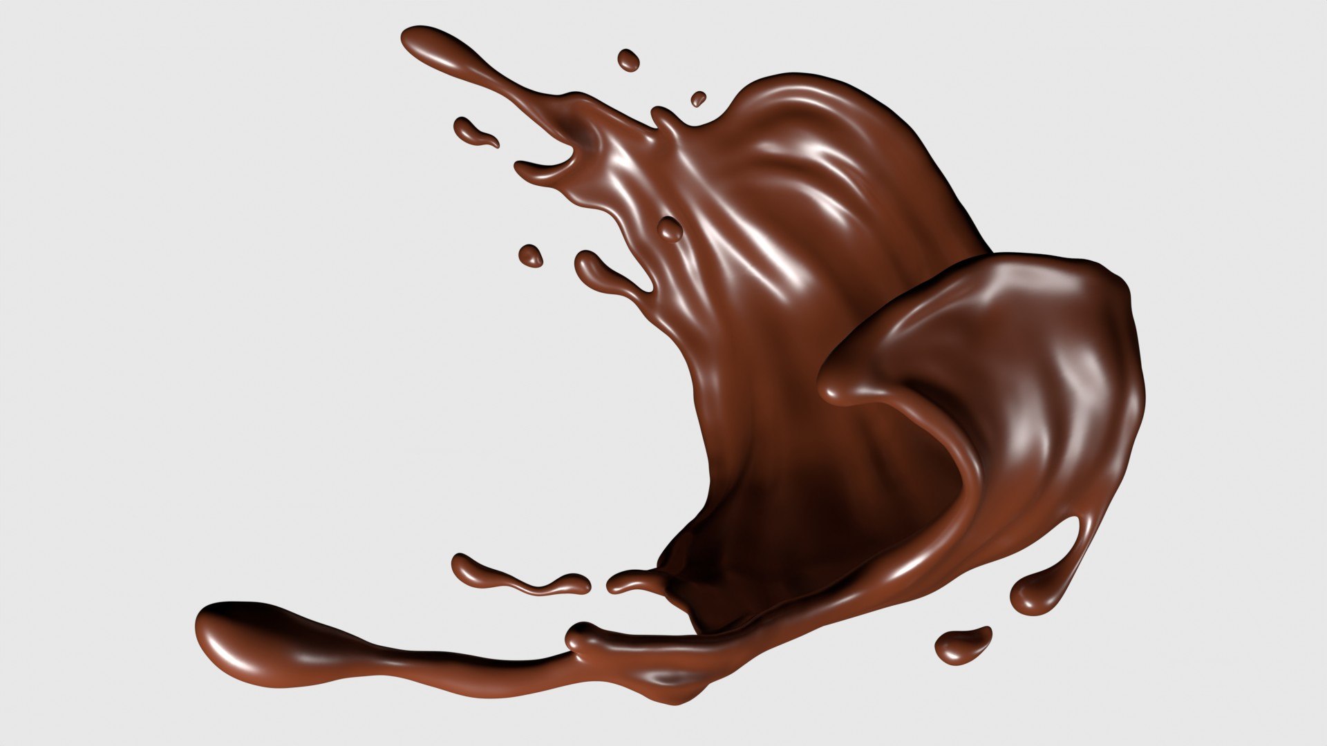 Chocolate Liquid Splash 024 3D Model - TurboSquid 2519801