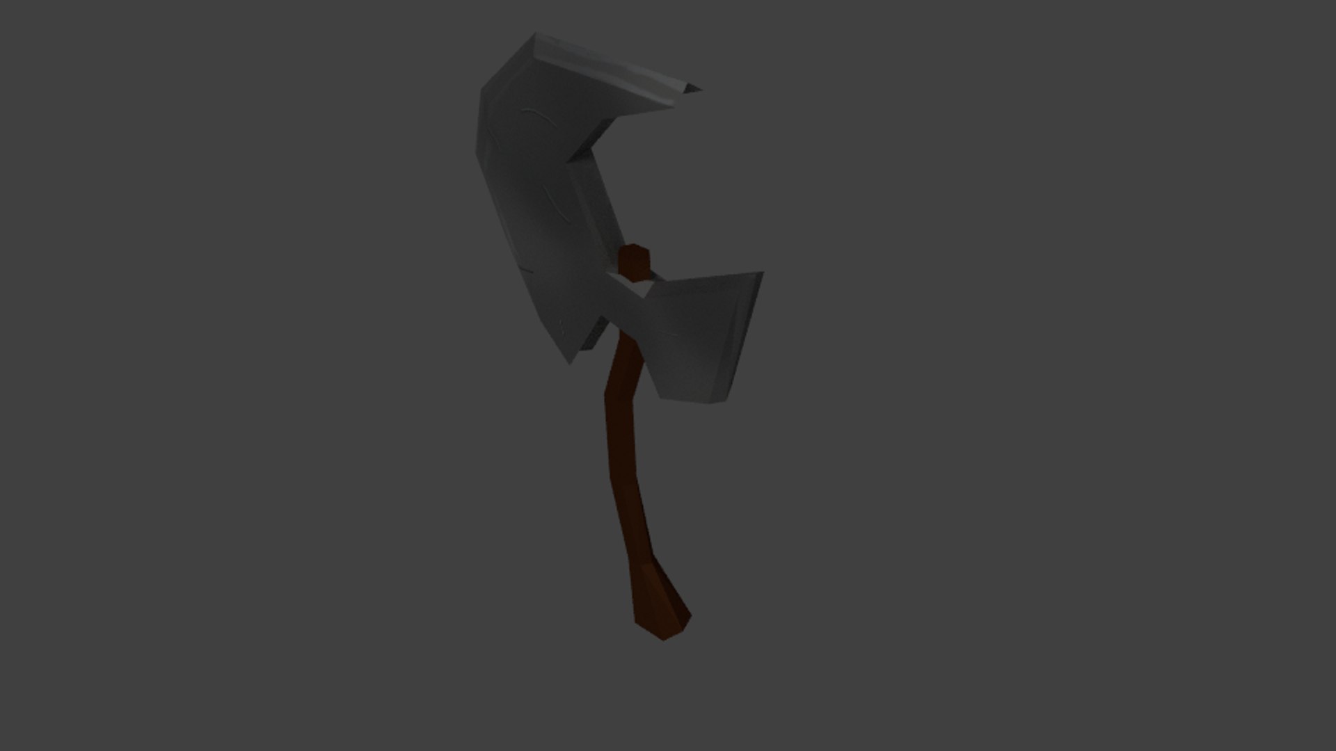simple axe 3d obj