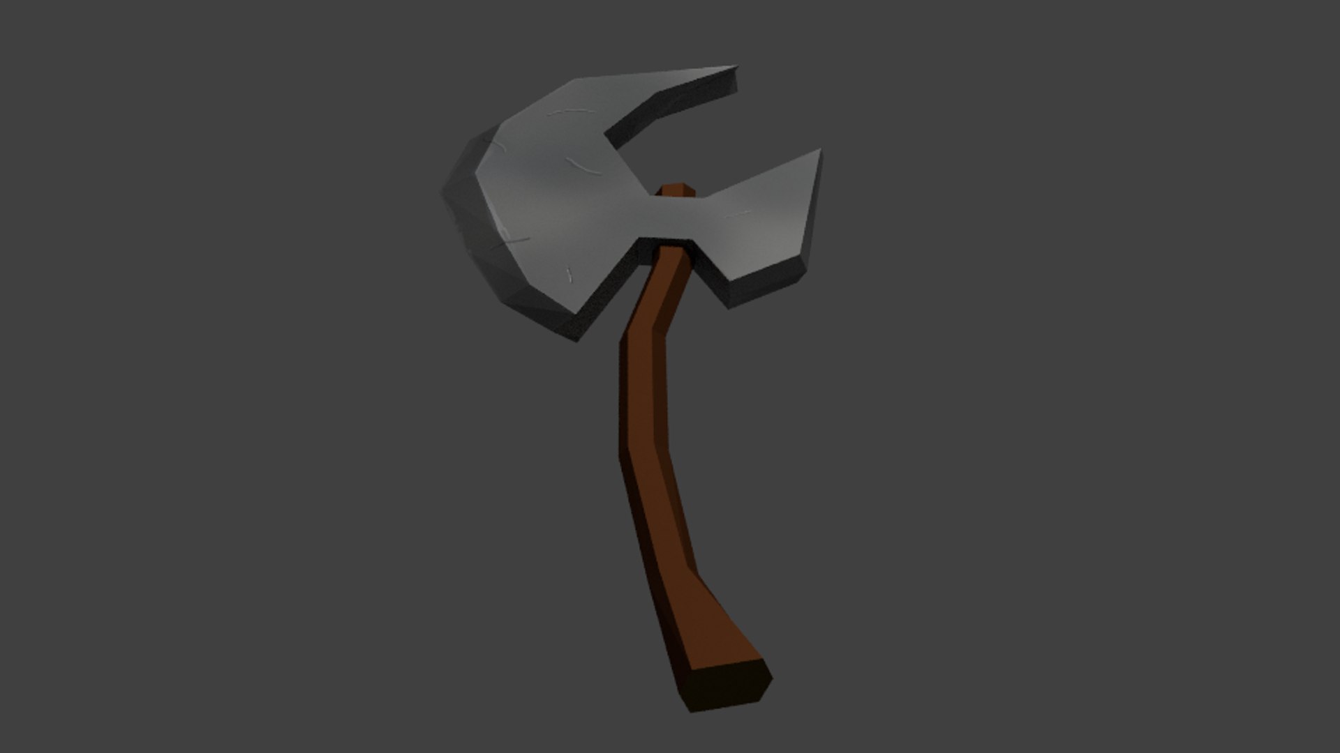 simple axe 3d obj