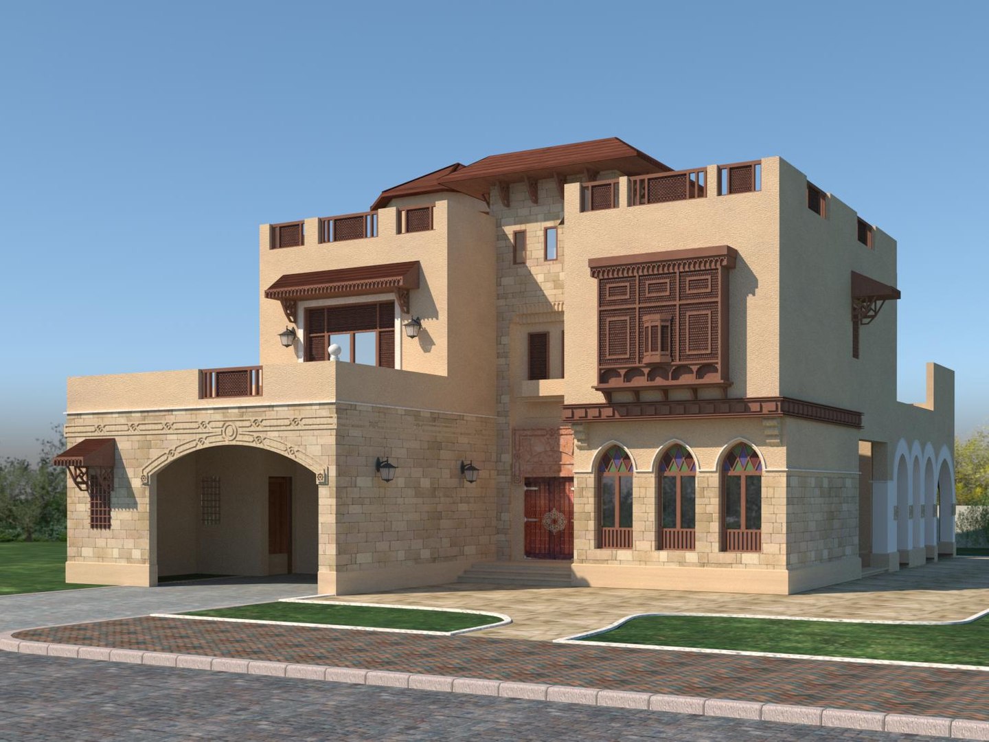 Islamic House 3D Model - TurboSquid 1168585