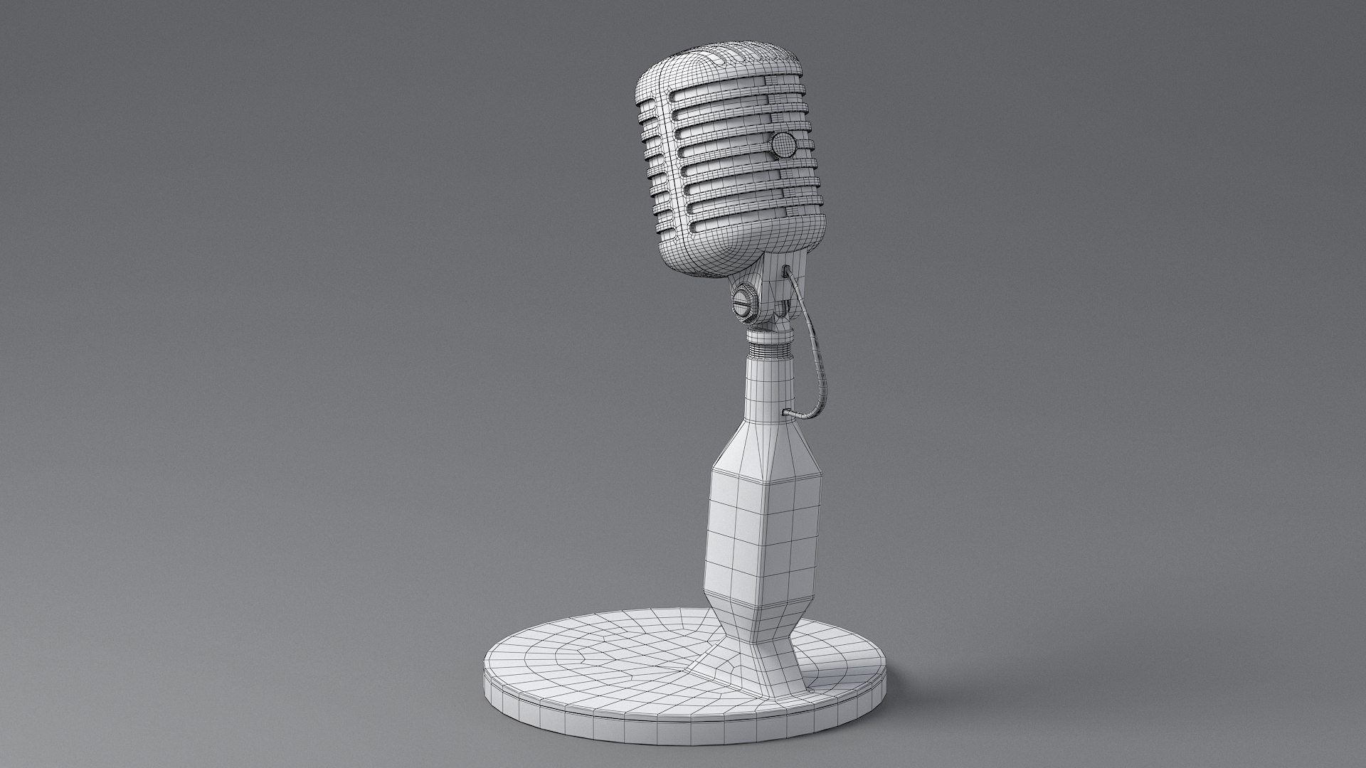 3D Retro Microphone PBR Model - TurboSquid 1825467