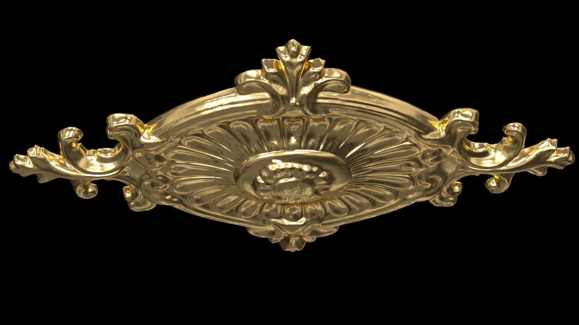 Ceiling Sockets Gypsum Plaster DR108 Model - TurboSquid 2030570