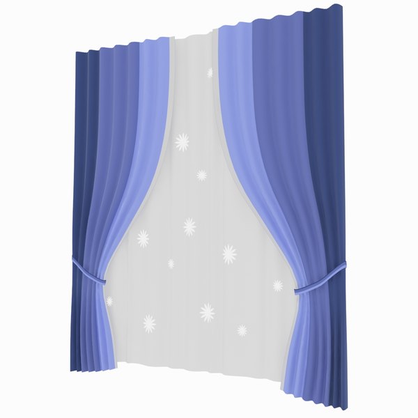3d model curtain