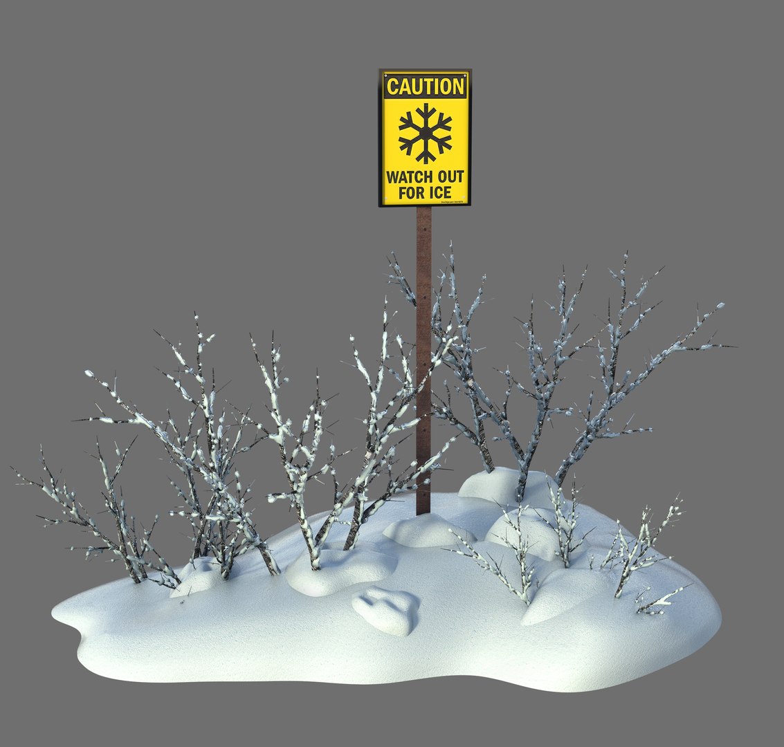 Free Sign Ice Warning 3D Model - TurboSquid 1489509