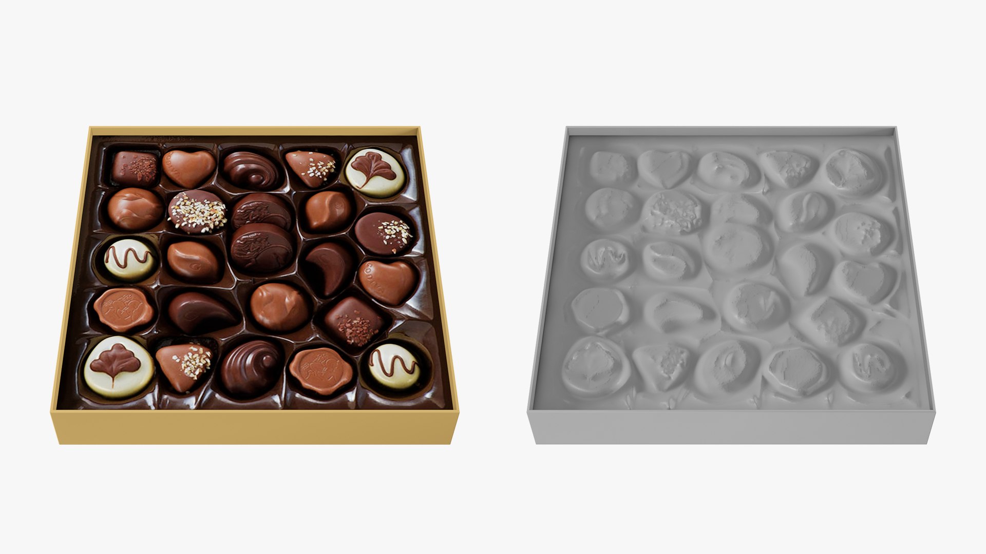 3D Low-poly Chocolate Box - TurboSquid 1561636