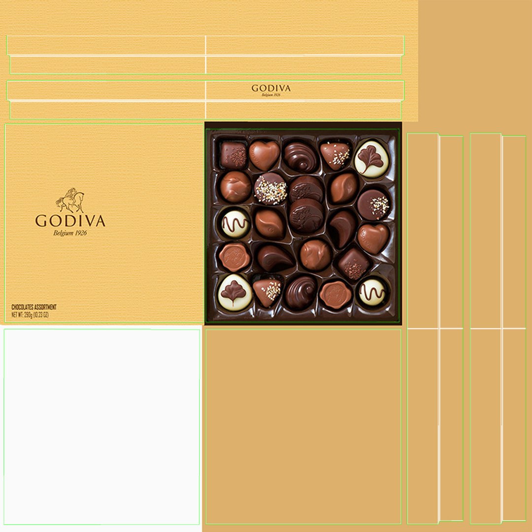 3D Low-poly Chocolate Box - TurboSquid 1561636