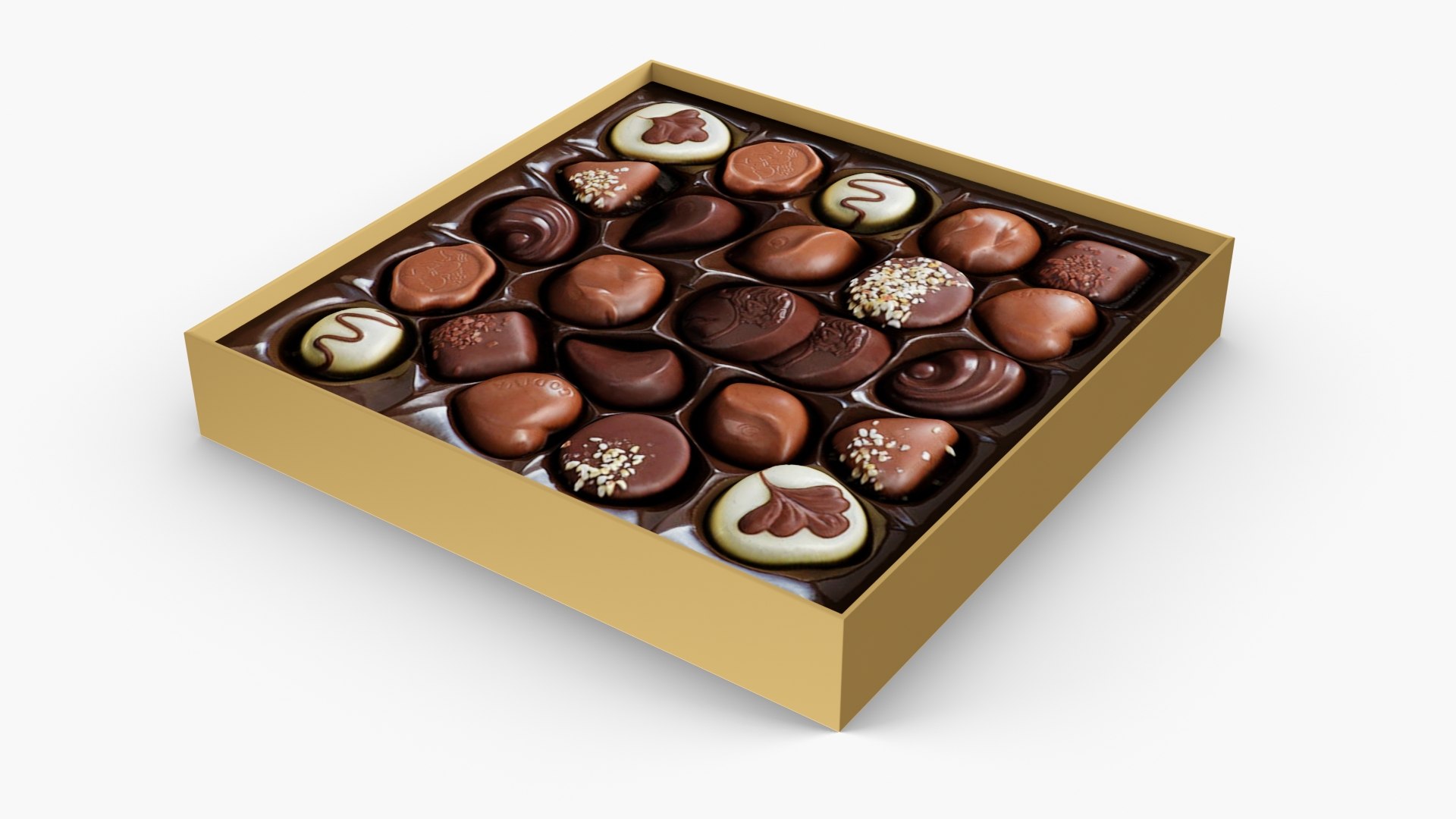 3D Low-poly Chocolate Box - TurboSquid 1561636