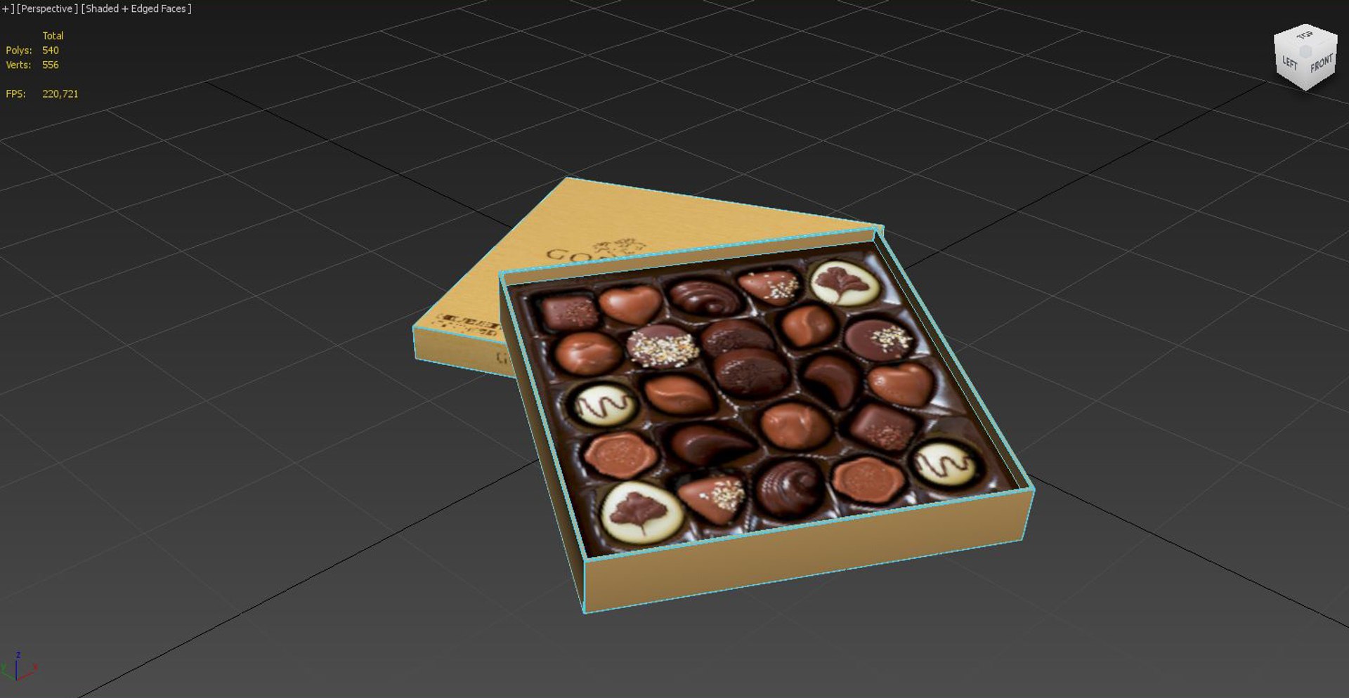 3D Low-poly Chocolate Box - TurboSquid 1561636