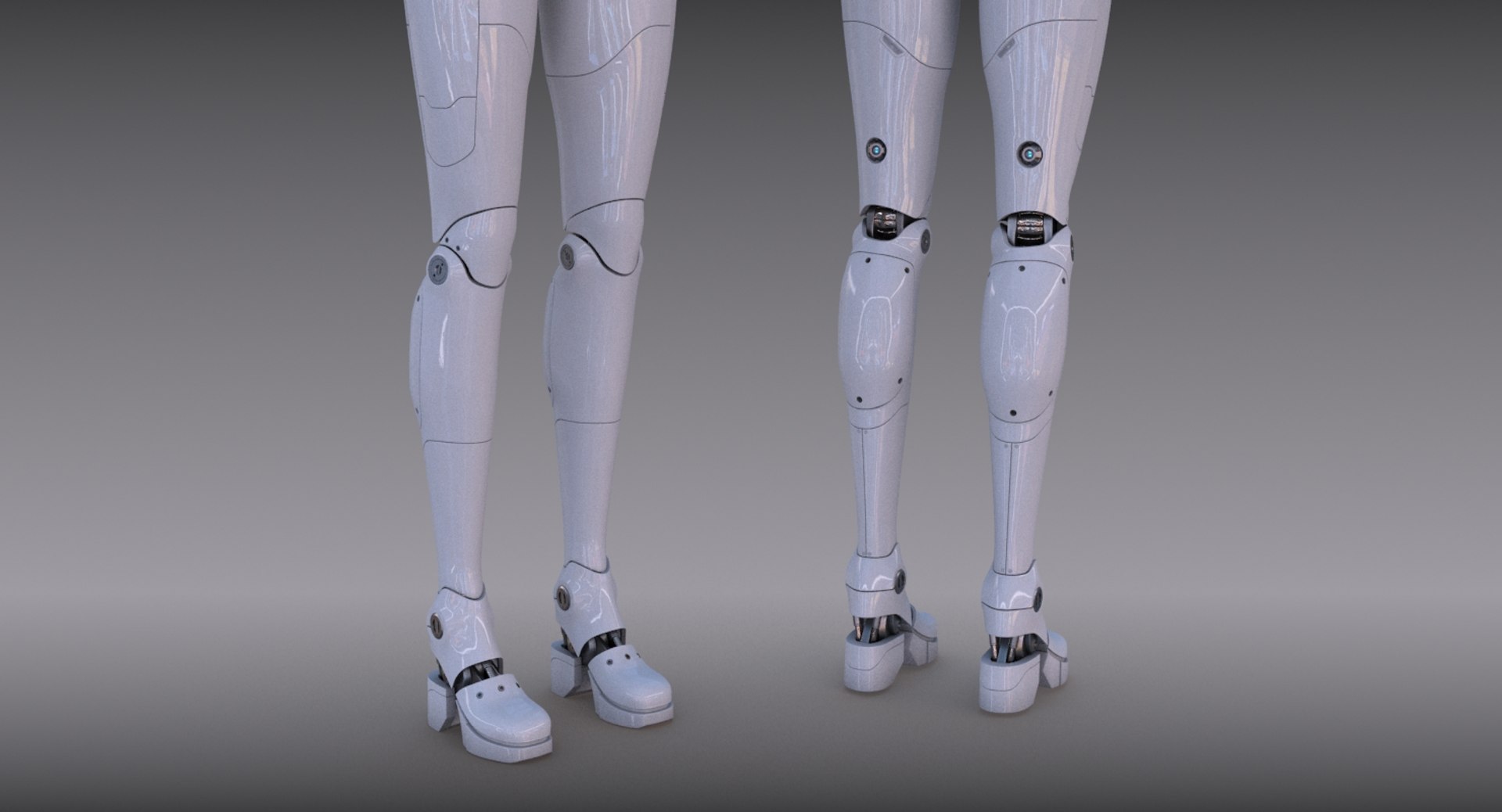 Sci-fi Female Cyborg 3d Max