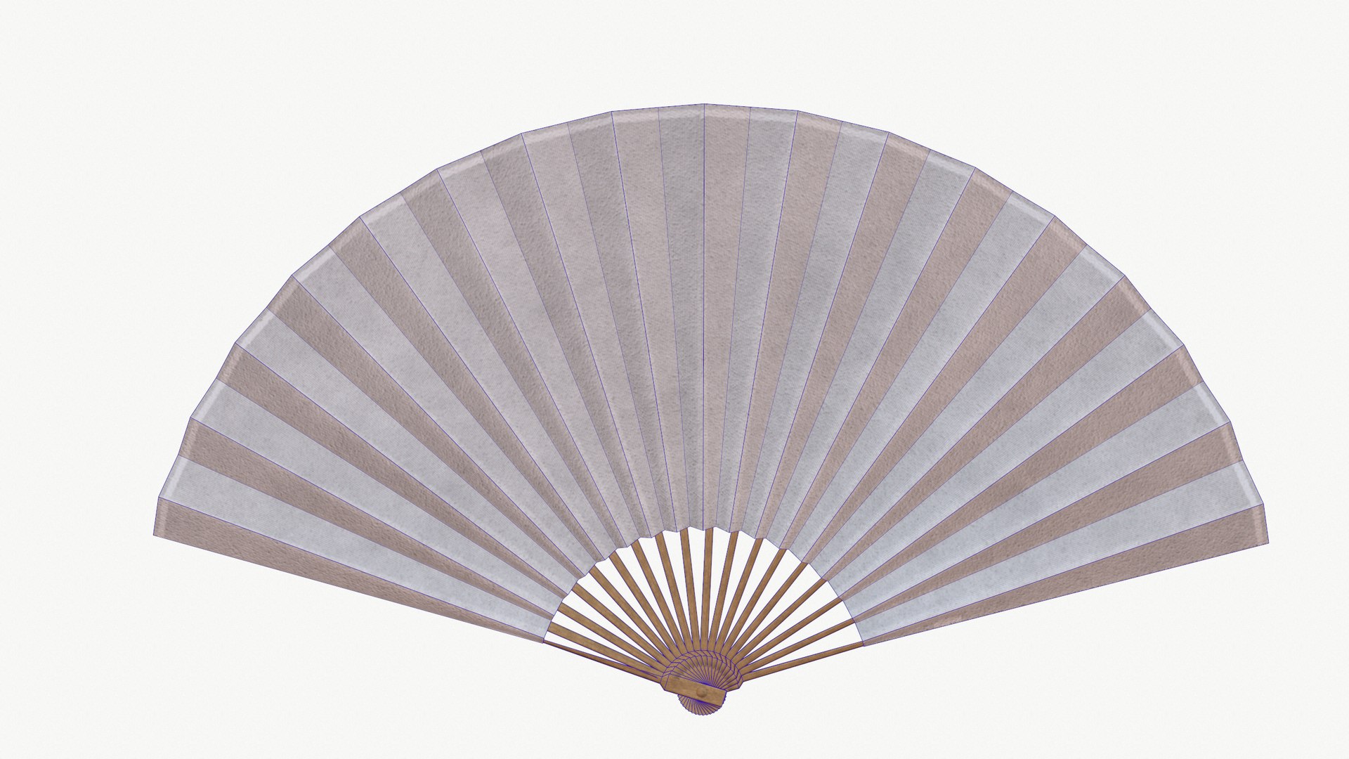 Pbr 2 Hand Fans 3D Model - TurboSquid 1160580