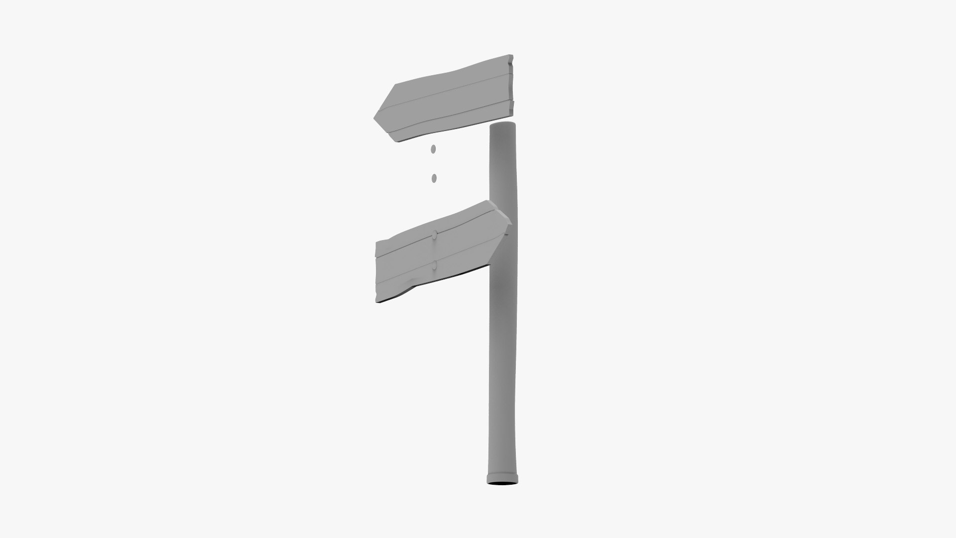 3D Wooden Arrow Sign Model - TurboSquid 1614119