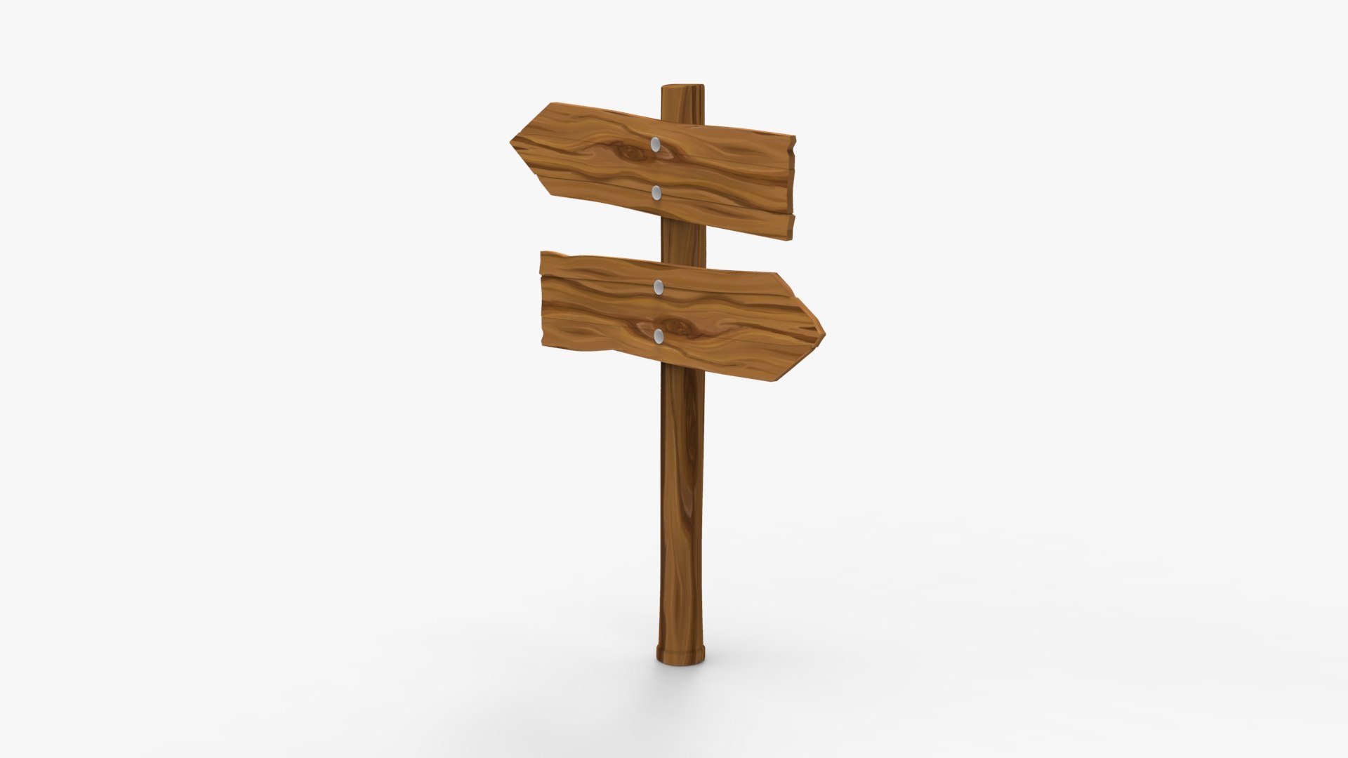 3D Wooden Arrow Sign Model - TurboSquid 1614119