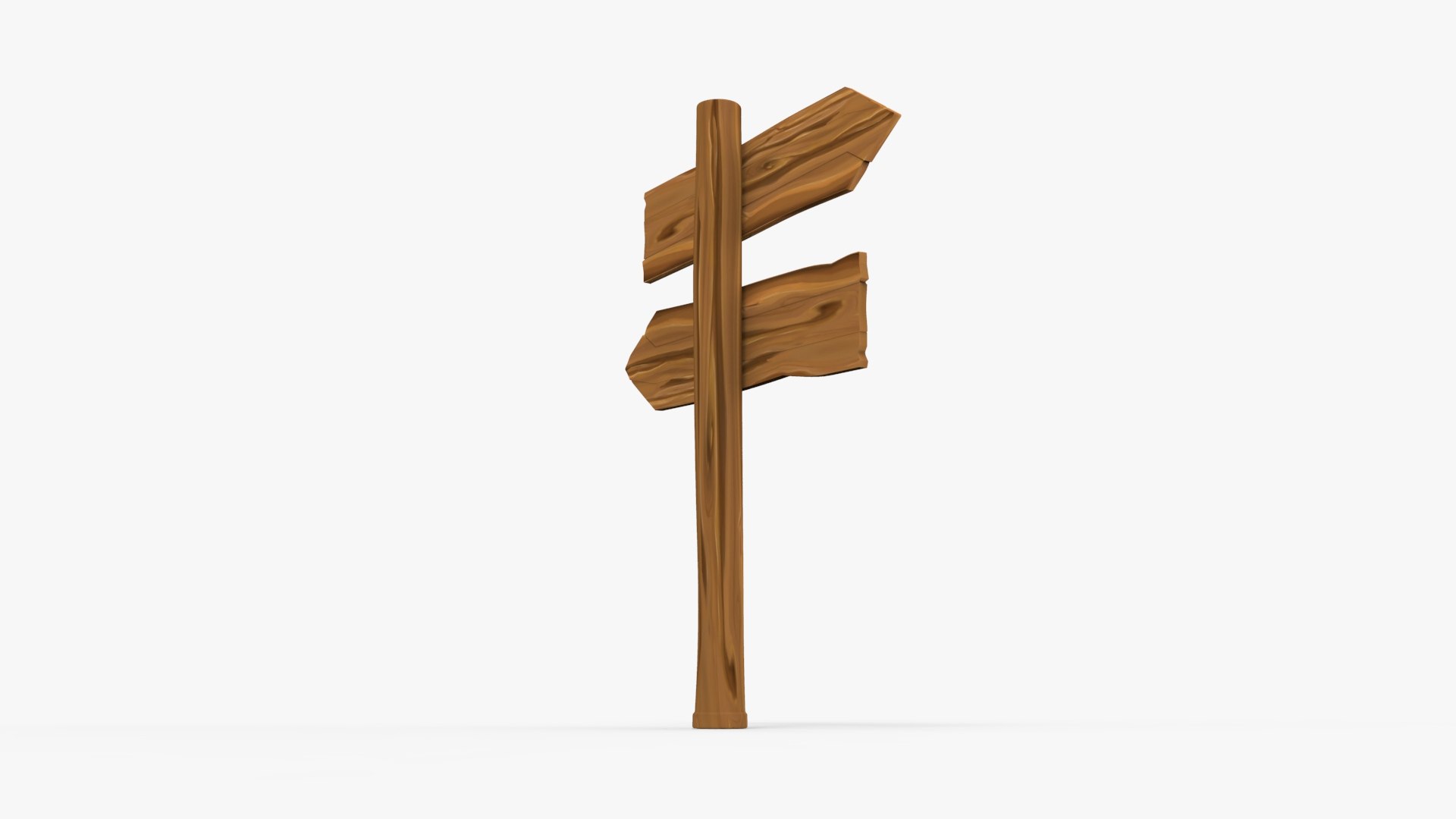 3D Wooden Arrow Sign Model - TurboSquid 1614119