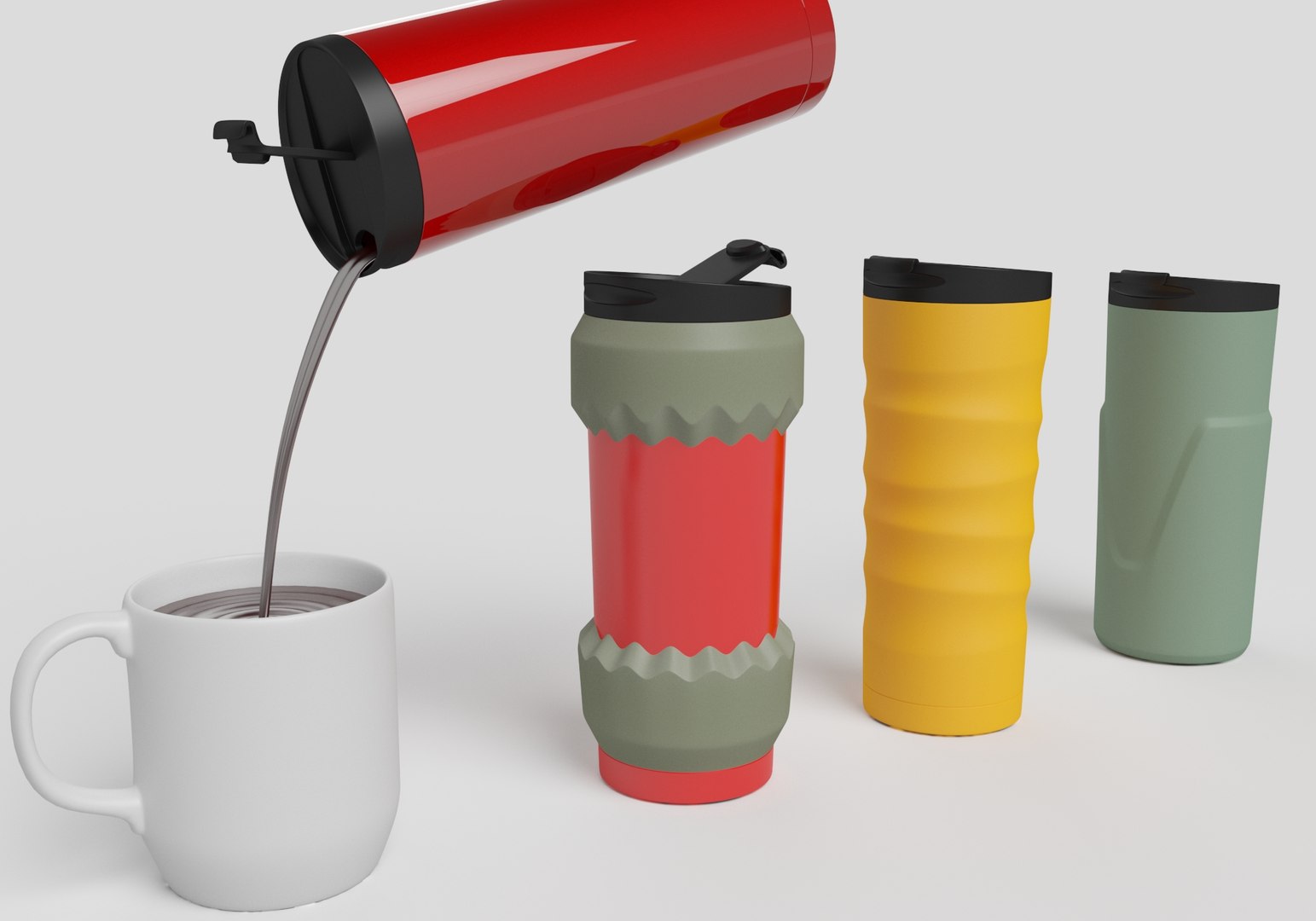 3D 4 termos designs model - TurboSquid 2107327