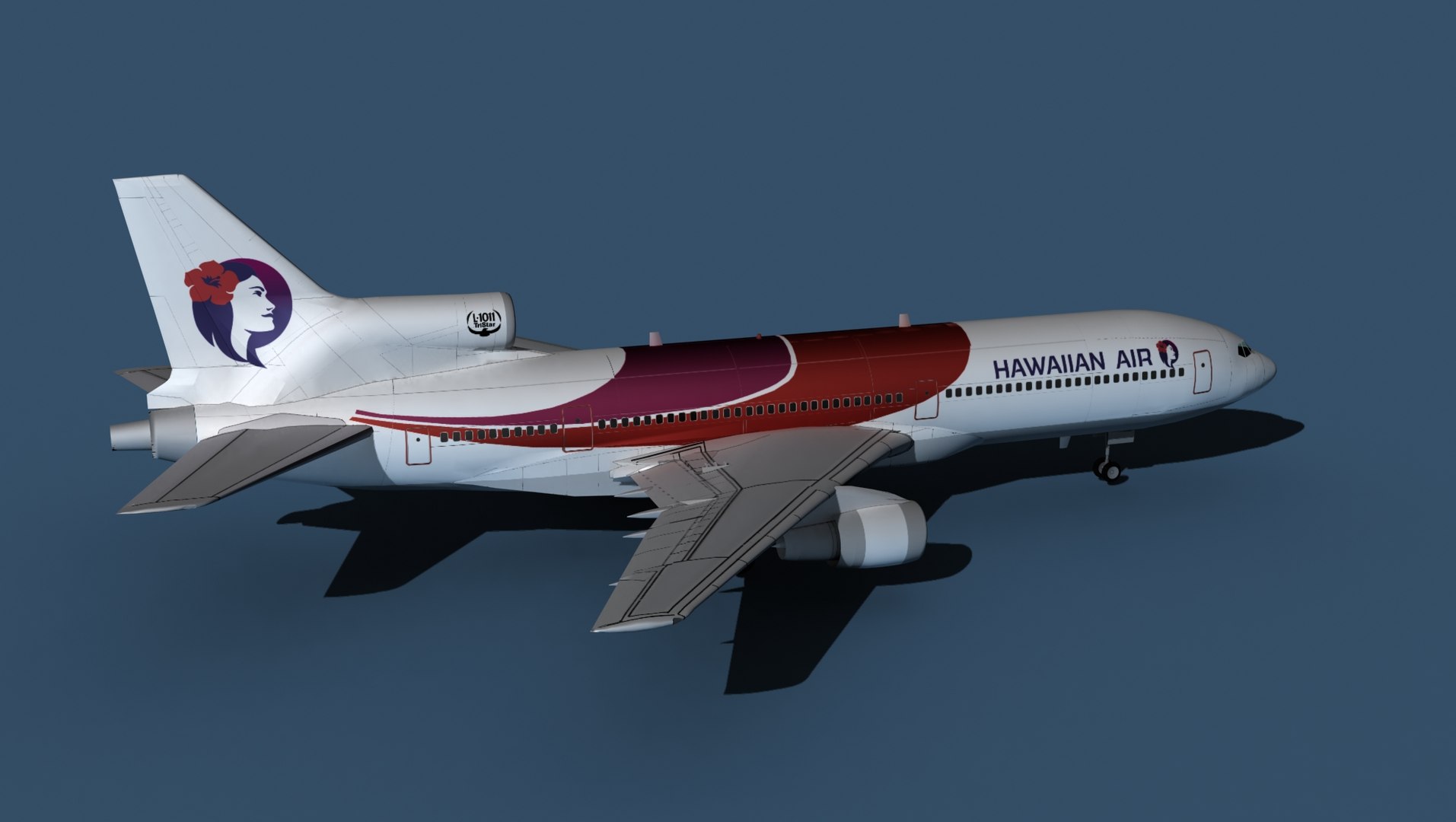 Lockheed L-1011-50 Hawaiian Air 3D - TurboSquid 1921620