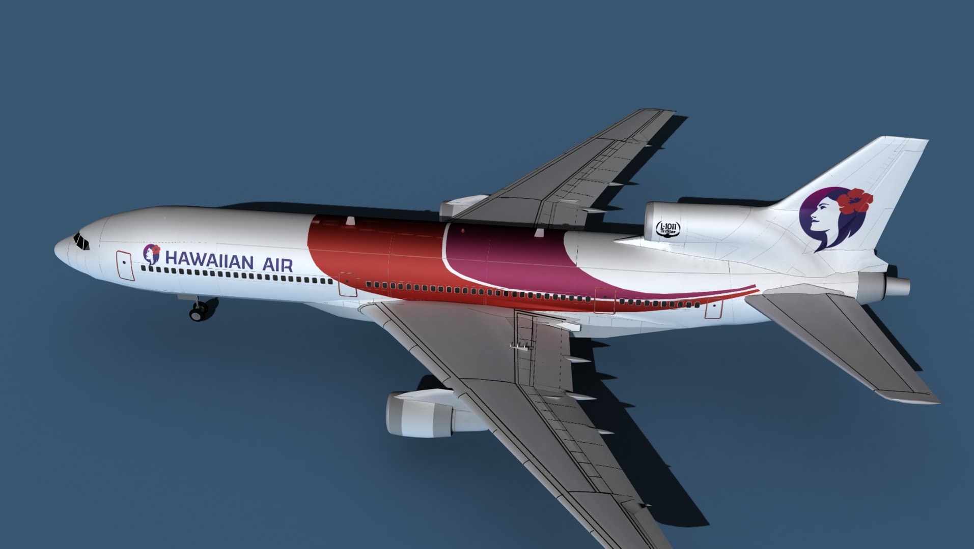 Lockheed L-1011-50 Hawaiian Air 3D - TurboSquid 1921620